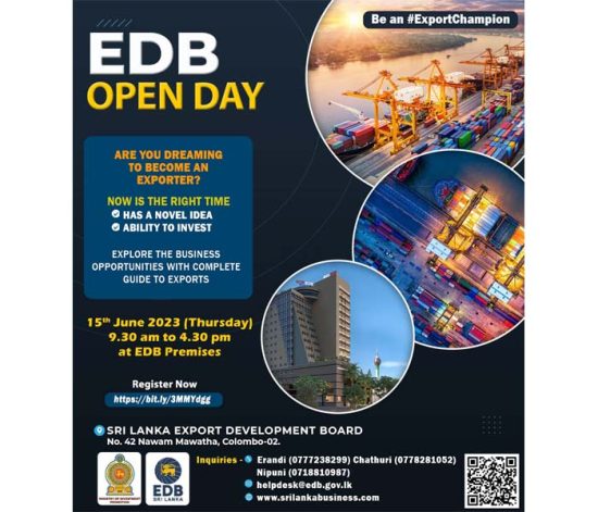 Edb Open Day On 15th June 2023 Ceylon Digest 